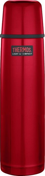 Thermos Light & Compact termospullo, punainen, 1,0 L | Widforss/Retkitukku