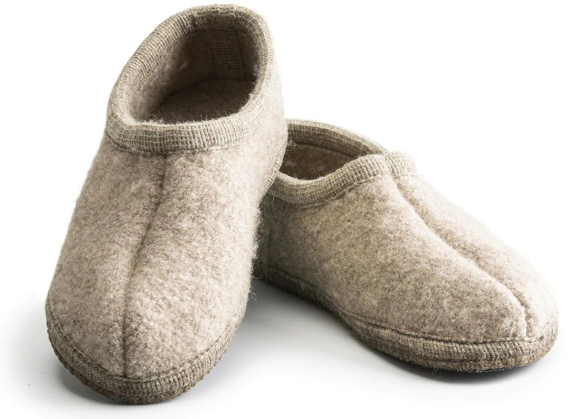 Ulle Original W's High Wool Slippers Beige Melange | Widforss