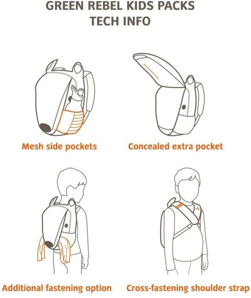 Osta Stupsi lasten reppu, ruskea - www.widforss.fi