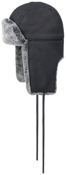 Stetson Bomber Cap CO/PES Black/Brown | Widforss