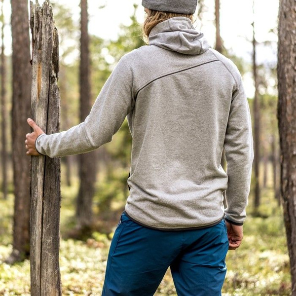Klättermusen M's Falen Hoodie Light Grey Melange | Widforss