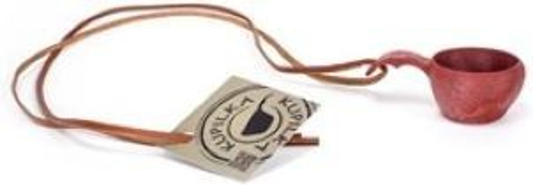 Kjøp 1 Mini Cup with Leather Cord Red - https://milrab.no