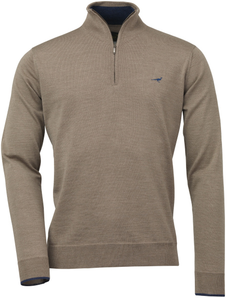 Laksen Norfolk Zip-Neck Sand | Widforss