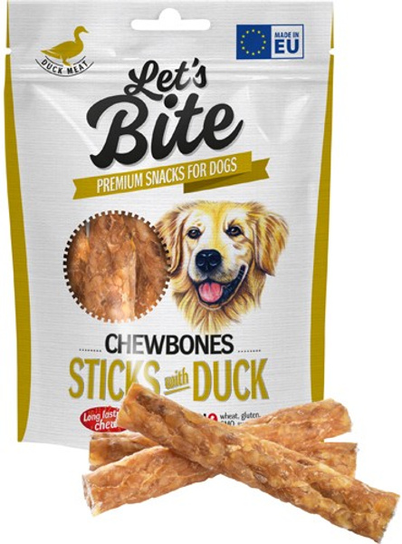 Let's Bite Chewbones Sticks with Duck 120 g | Widforss
