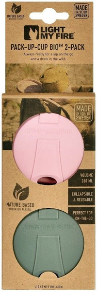 Light My Fire Pack-up-Cup 2-pack Dustypink/Shadygreen | Widforss
