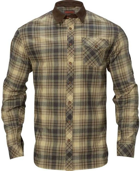 M's Driven Hunt Flannel Shirt Light Teak | Milrab.se