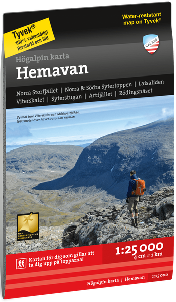 Calazo Högalpin karta: Hemavan 1:25 000 | Widforss