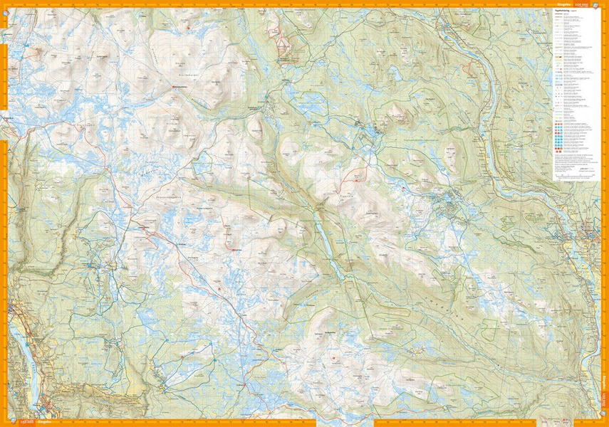 Calazo Turkart Venabygdsfjellet Ringebu 1:50 000 | Widforss