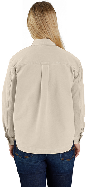 Carhartt Workwear Carhartt W's Heavyweight Duck Overshirt Oat Milk ...