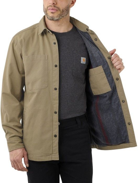 Carhartt Workwear Carhartt M's Fleece Lined Snap Front Shirt Jacket ...