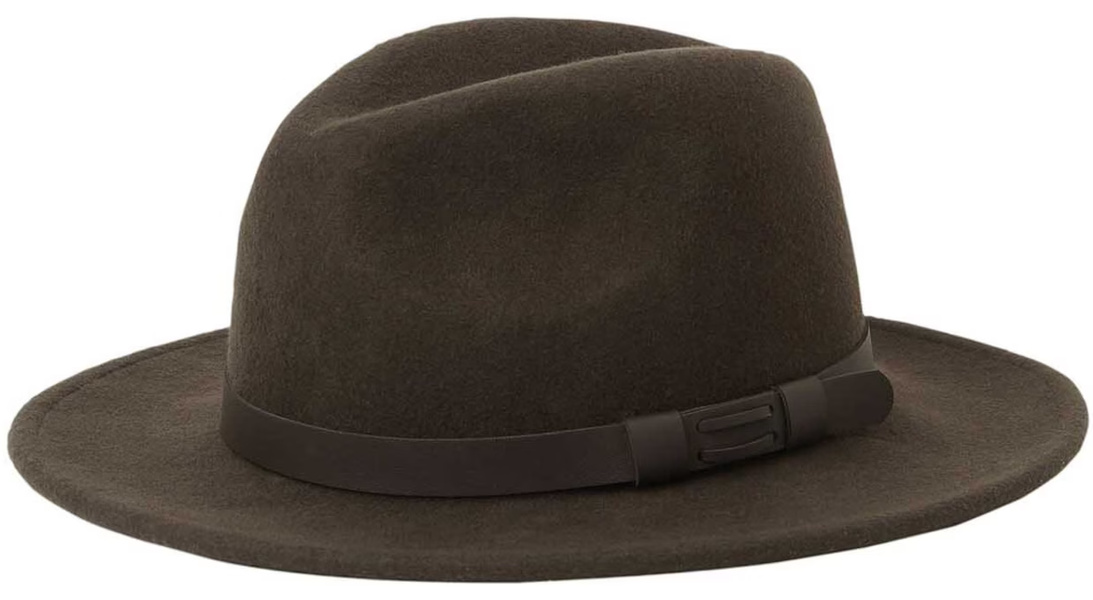Chevalier Skye Wool Hat Unisex Leather Brown | Widforss