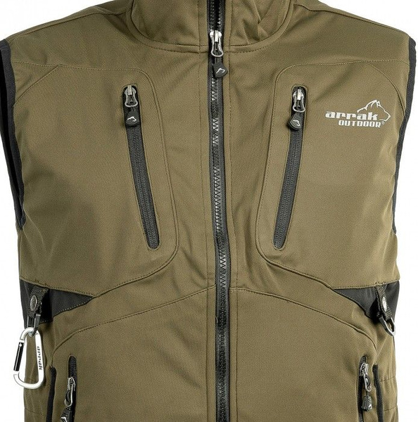 Arrak Outdoor Arrak M's Acadia Softshell Vest Olive | Widforss