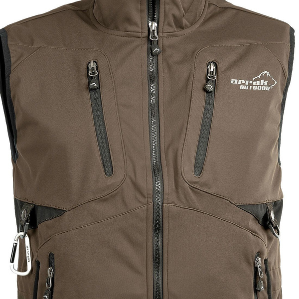 Arrak Outdoor Arrak M's Acadia Softshell Vest Brown | Widforss