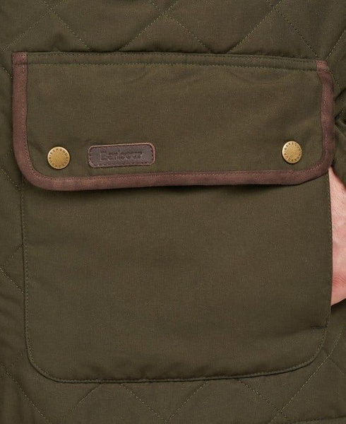 Barbour M's Burton Quilt Dark Olive | Widforss