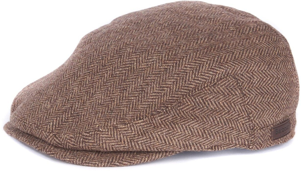 Kjøp M's Barlow Flat Cap Brown Herringbone - https://www.widforss.no
