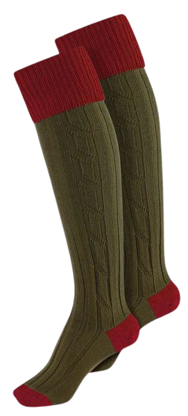 Köp W's Shooting Sock Red/Olive - https://www.widforss.se