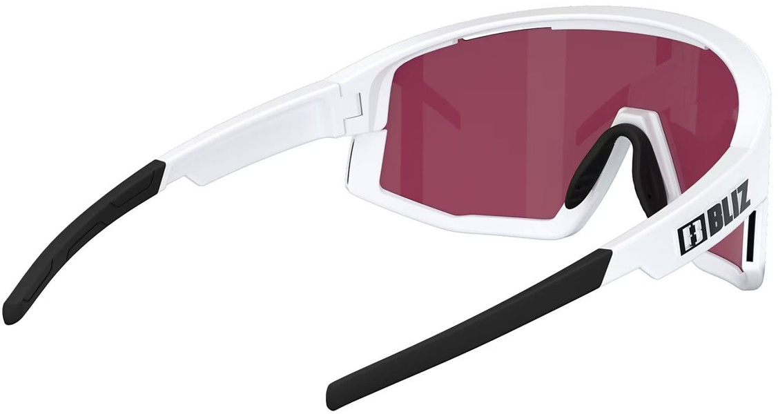 Bliz Fusion Small Matt White with Nano Optics Nordic Light Begonia ...