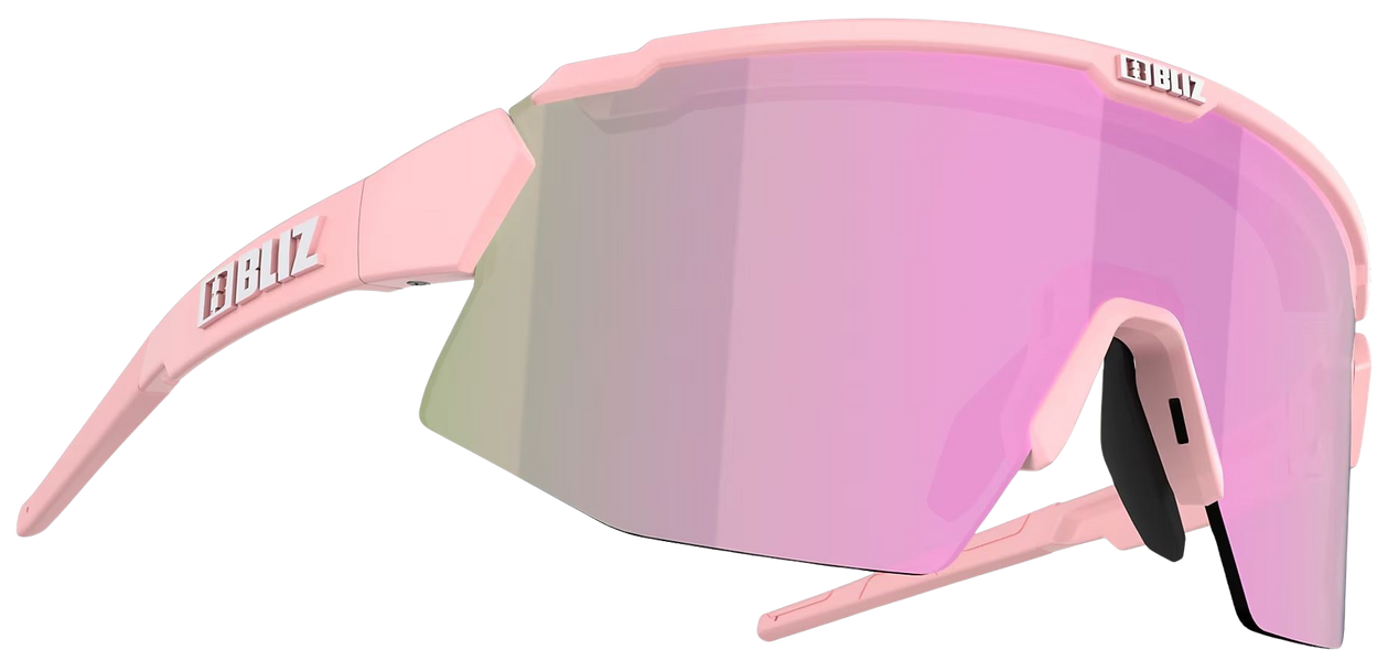 Bliz Breeze Small Matt Powder Pink with Brown/Rose Multi + Pink Lens ...
