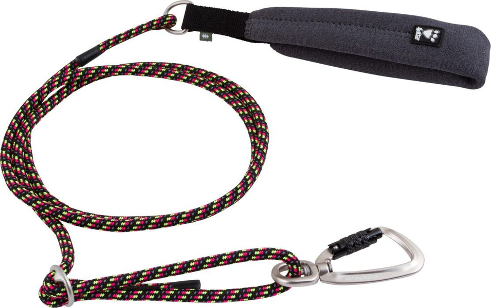 Hurtta Adjustable Leash ECO 120-180cm/6-8 mm Neon Licorice | Widforss