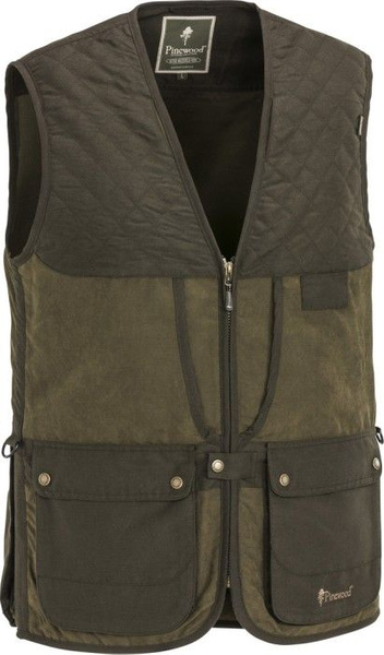 Pinewood M's Red Deer Shooting Vest Hunting Brown/Suede Brown | Widforss