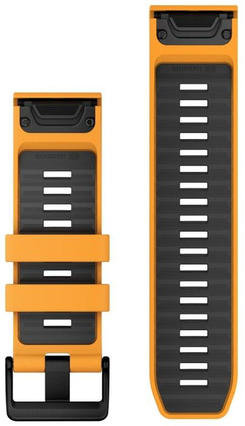 Garmin QuickFit® 26 Watch Bands Spark Orange/Graphite Silicone | Widforss