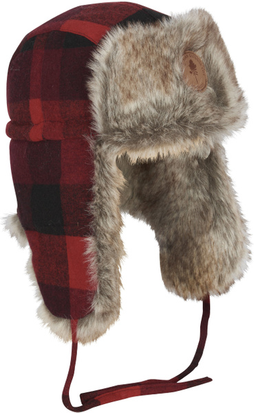 Pinewood Checked Hat Red/Black | Widforss