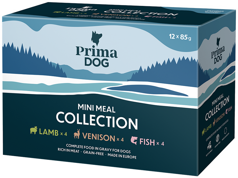 PrimaDog Mini Meal Mix 12 x 85 g | Widforss