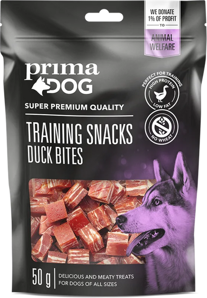 PrimaDog Prima Dog Training Snacks Duck makupala ankka, 50 g | Widforss ...