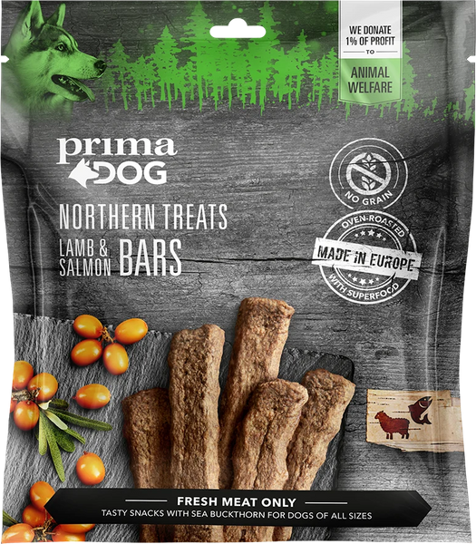 Osta Prima Dog Northern Treats Lamb and Salmon makupala lammas/lohi ...