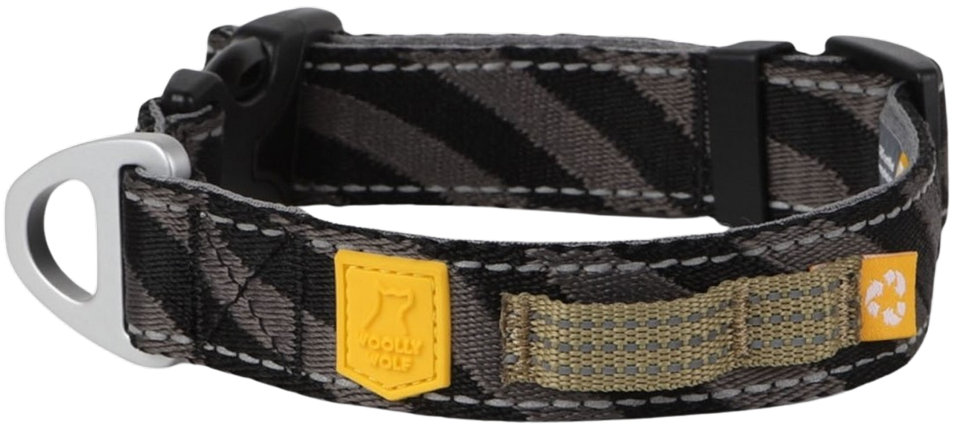 Woolly Wolf Roam Collar koirien kaulapanta, L, Black Ripple | Widforss ...
