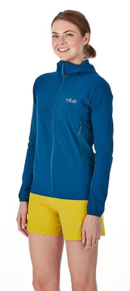 Rab Borealis Jacket kevyt naisten softshell-takki, sininen | Widforss ...