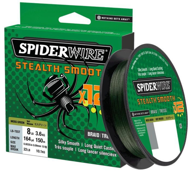 SpiderWire SpiderWire Stealth Smooth 12 150m M-Green | Widforss