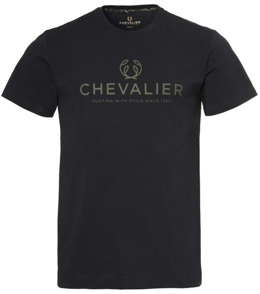 Chevalier M's Logo T-shirt Black Night | Widforss