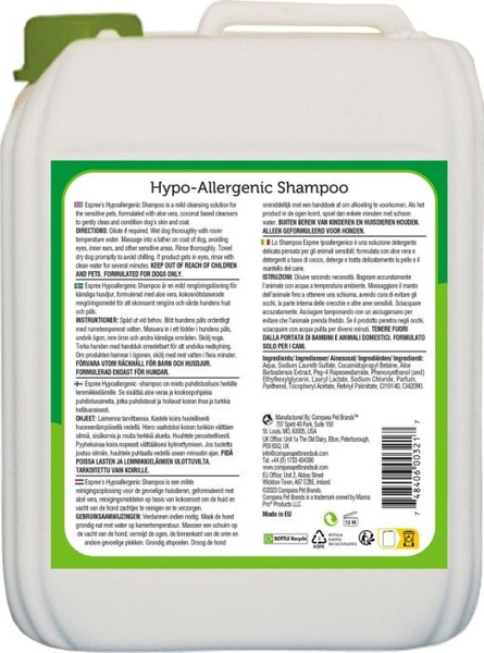 Espree Hypo-Allergenic Shampoo 5 L Coral | Widforss/Retkitukku