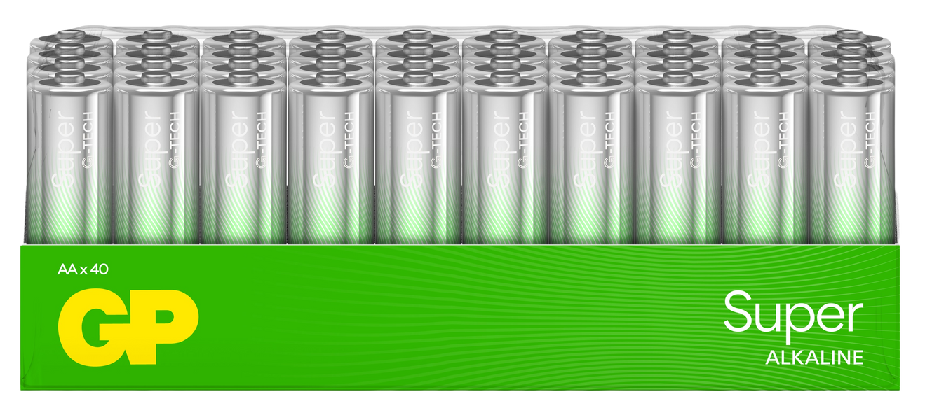 Osta GP Super Alkaline AA-paristo, 15A/LR6, 40 kpl - https://www.widforss.fi