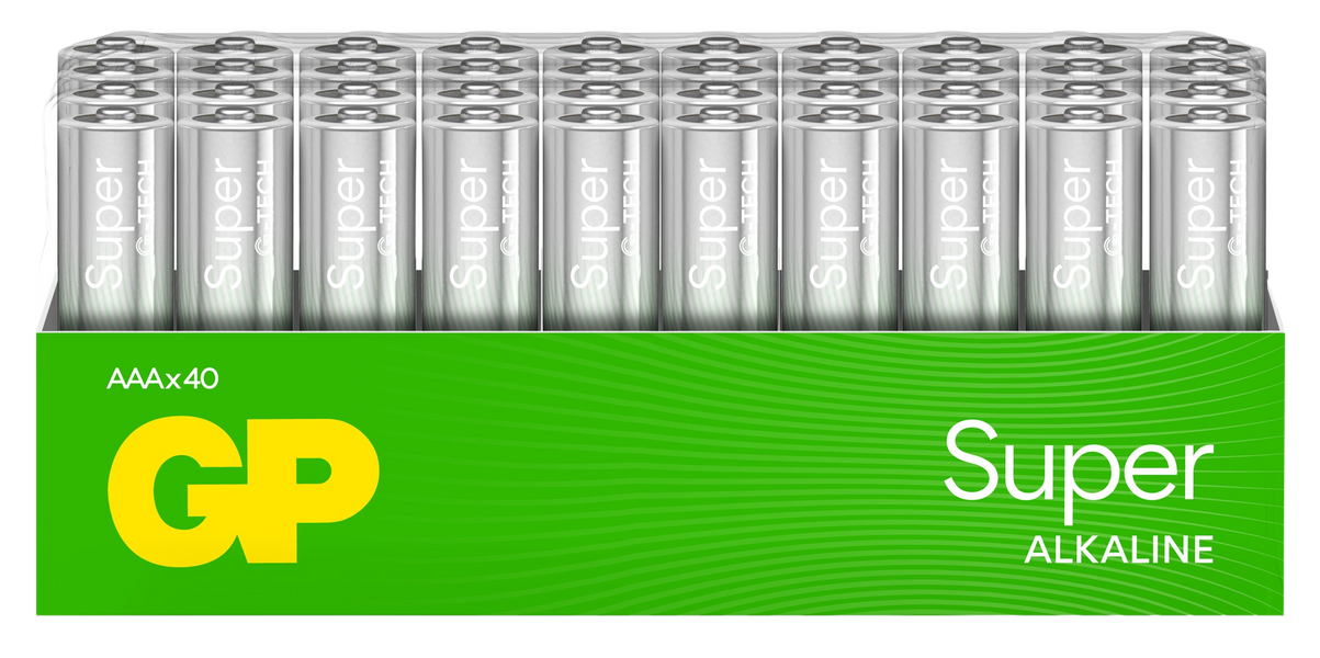 GP Batteries GP Super Alkaline AAA-batteri, 24A/LR03 40-pack | Widforss