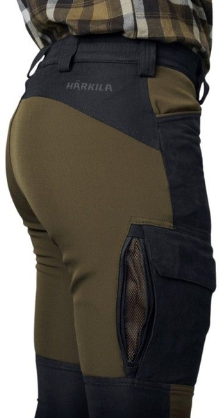 Härkila W's Scandinavian Pants Willow Green/Deep Well Purple | Widforss
