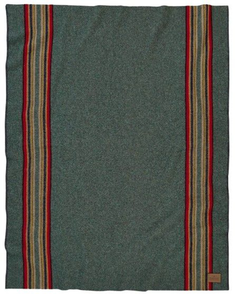 Pendleton Yakima Throw Blanket Mix Green Heather | Widforss