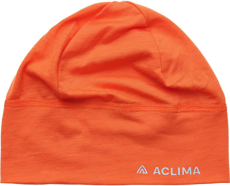 Aclima LightWool Beanie Orange Tiger | Milrab.no