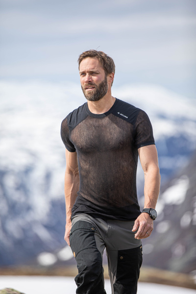 Aclima Aclima M's WoolNet Light T-Shirt Jet Black | Widforss