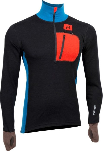 Aclima Aclima Lars Monsen Anárjohka Polo Man Jet Black/Poinciana/Dark ...