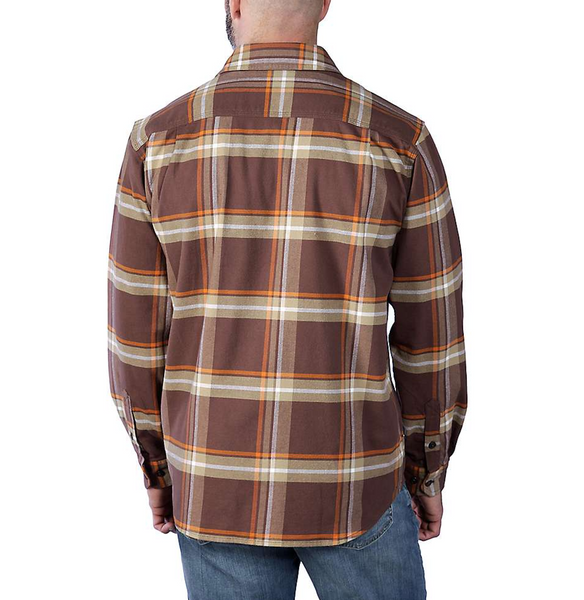 Carhartt Workwear Flannel L/S Plaid Shirt Chestnut | Widforss