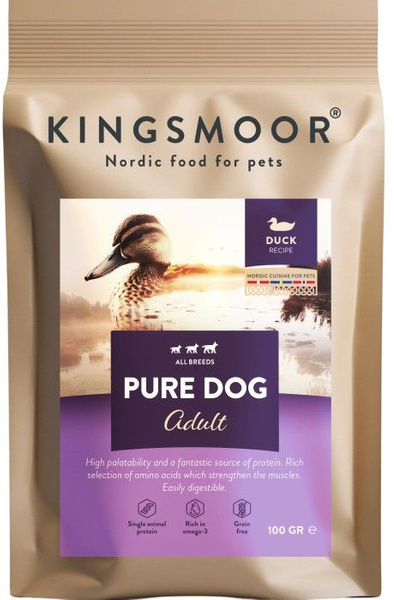 Kingsmoor Nordisk Anka Hund 100 g | Widforss/Retkitukku