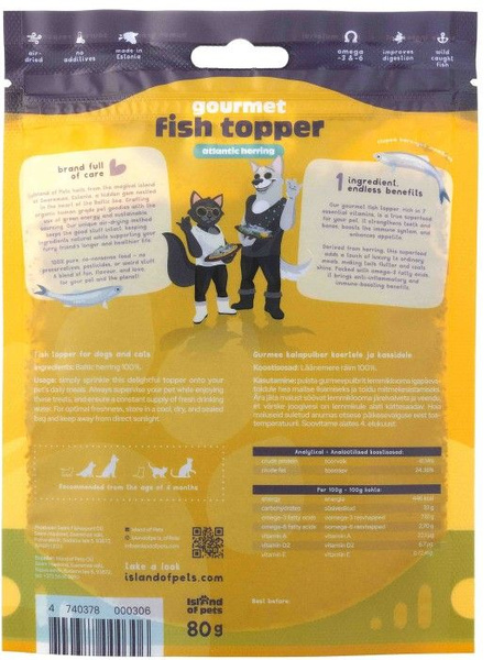 Island of Pets Island of Pets Gourmet Fish Topper 80 g | Widforss
