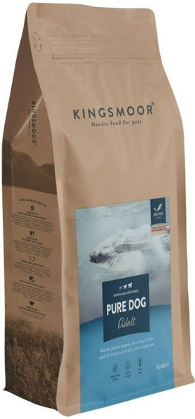 Kingsmoor Nordisk Vildfångad Fisk Stor Hund 9,5 kg | Widforss