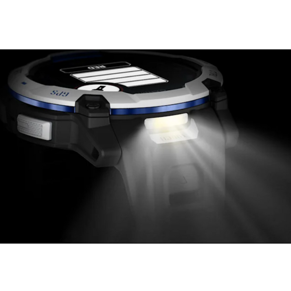 Instinct 3 - 50 mm, Solar Whitestone With Black/Bolt Blue Silicone Band ...