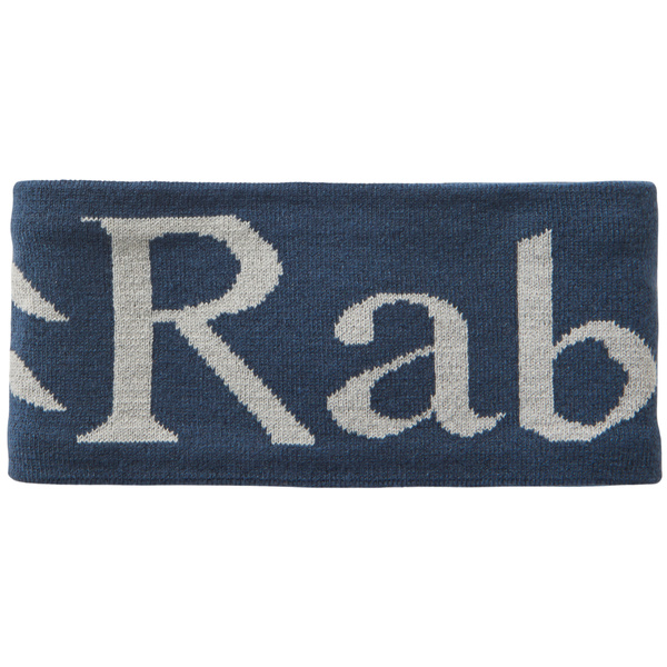 Köp Rab Knitted Logo Headband Tempest Blue/Light Zinc - https://www ...