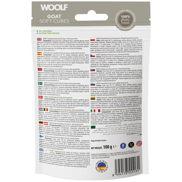 Woolf Soft Cubes - Goat (Monoprotein) | Widforss