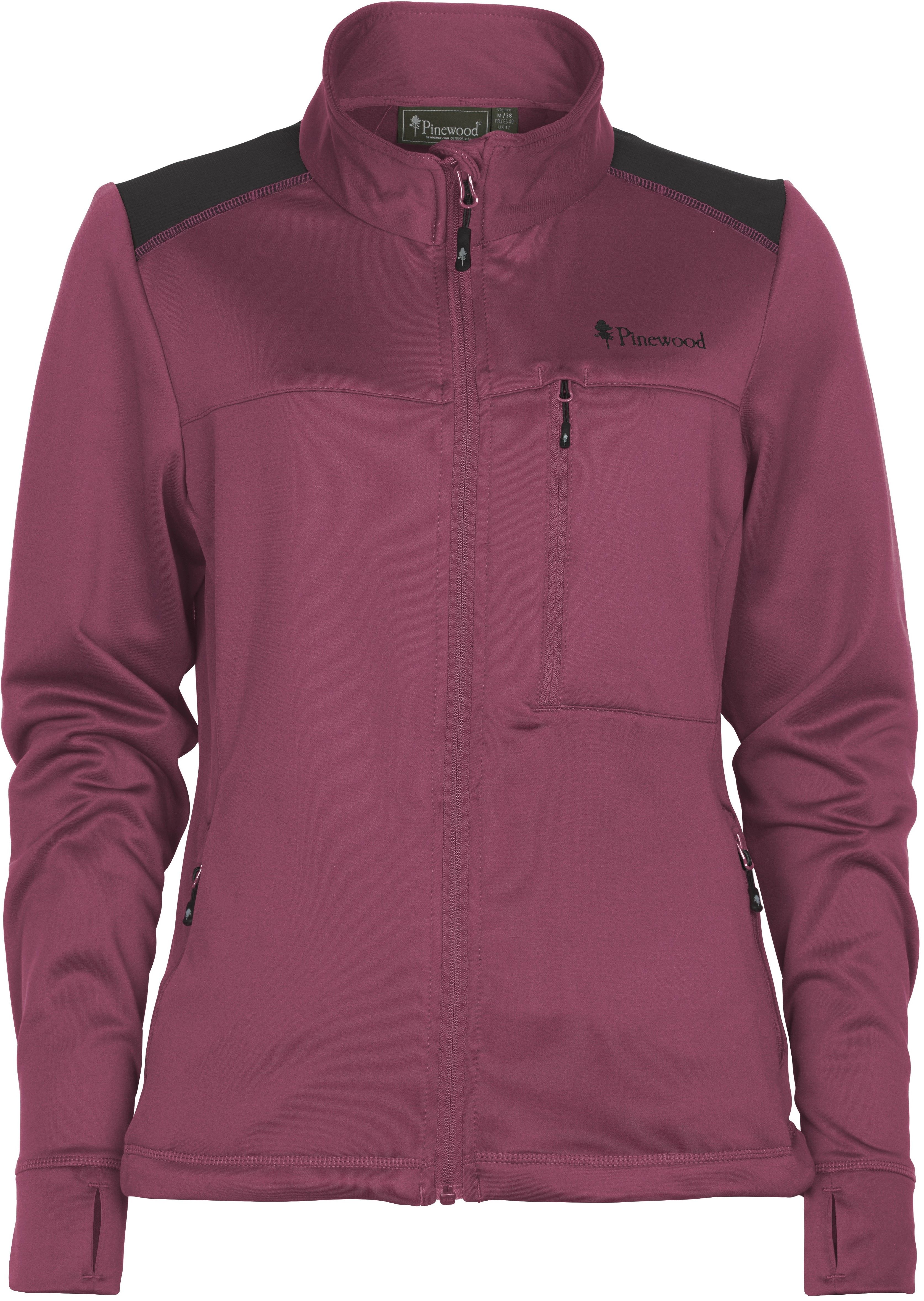 Pinewood Abisko Power Fleece naisten fleecetakki, Pink - Metsästys